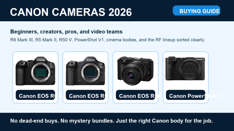 Canon Cameras 2026 Ultimate Buying Guide: Best Canon Bodies for ...